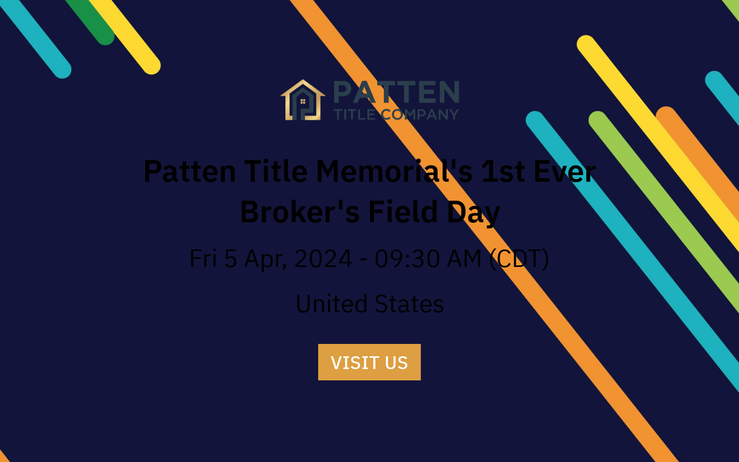 Patten Title Memorial's 1st Ever Broker's Field Day